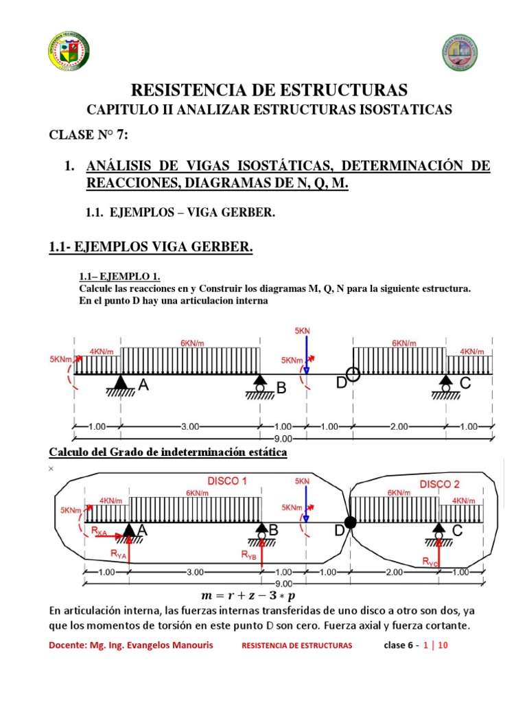 Clase Estructuras 07 01 | PDF | Viga (Estructura) | Ingeniería mecánica