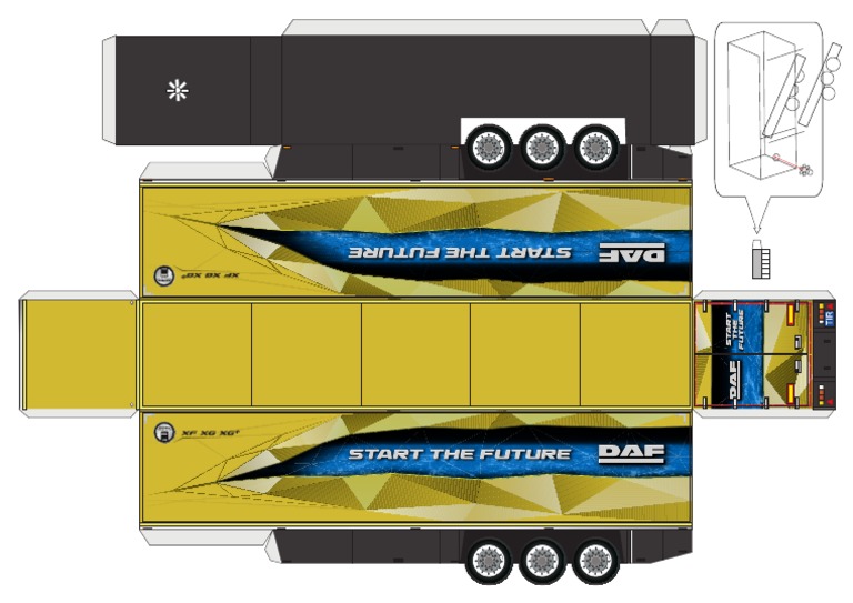 DAF XG Plus - Final Trailer Paper Model 541725 LR | PDF
