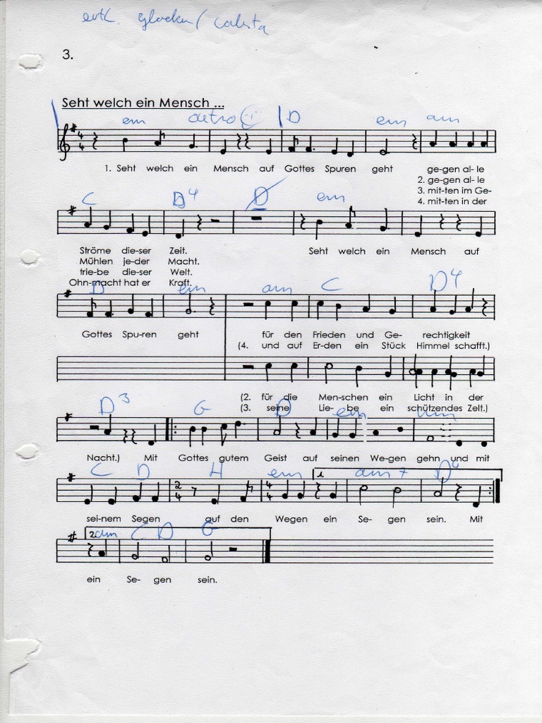 003 Seht Welch Ein Mensch Übers Wasser | PDF