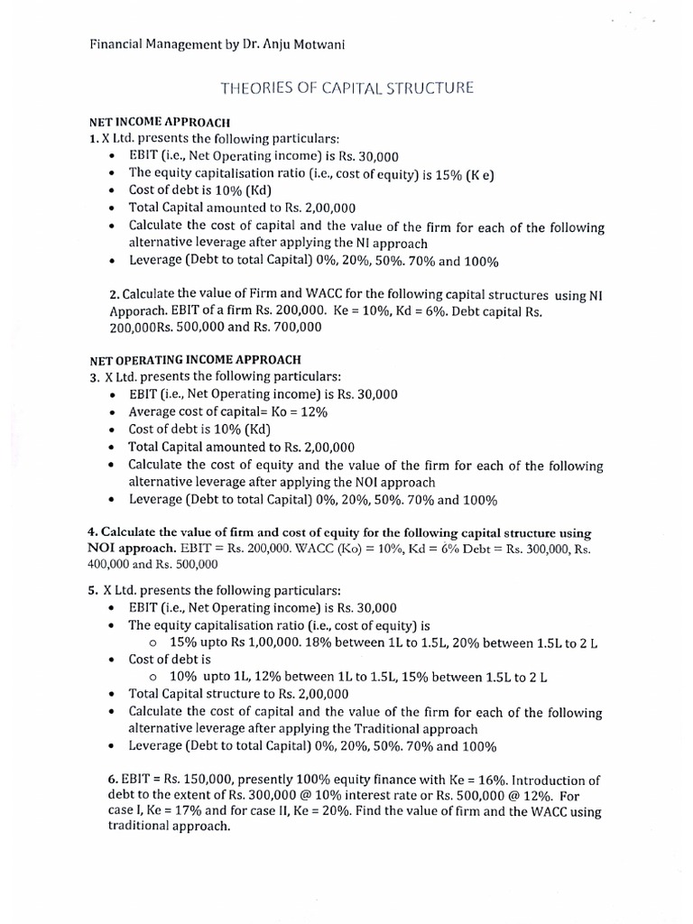 FM - Capital Structure | PDF