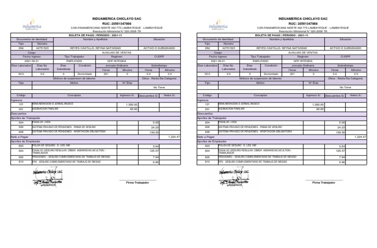 Induamerica Chiclayo Sac RUC: 20561347868 Induamerica Chiclayo Sac RUC ...