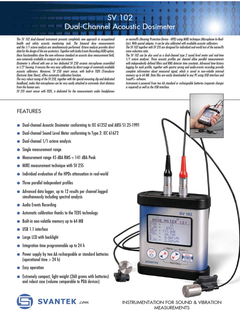 Sv102 Pdf Microphone Information And Communications Technology
