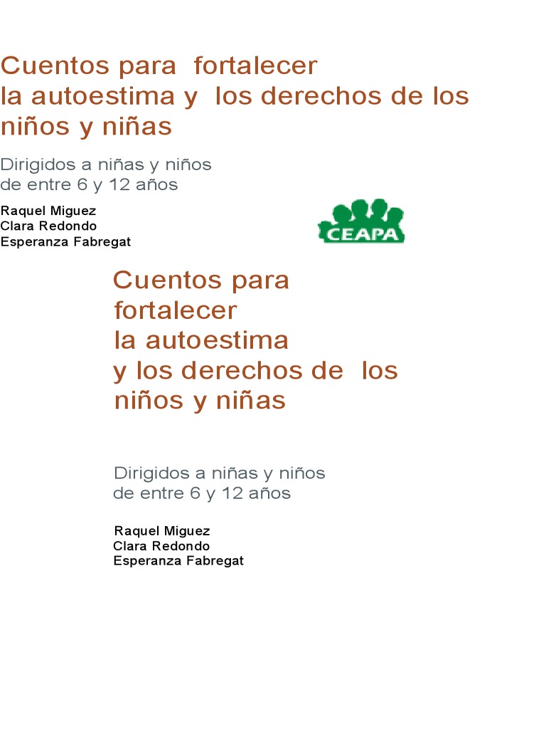 cuentos autoestima niños | PDF | Cuentos