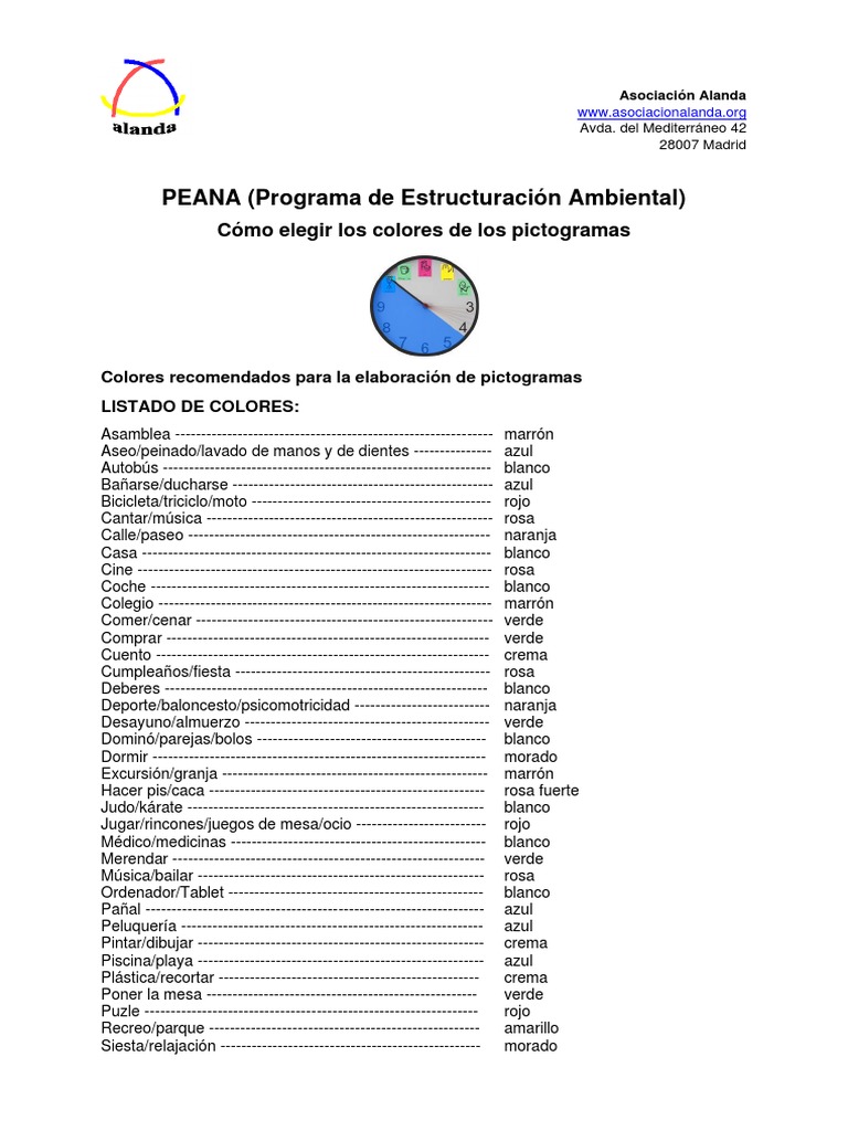 Cómo Elegir Los Colores de Los Pictogramas | PDF | Visión | Percepción ...