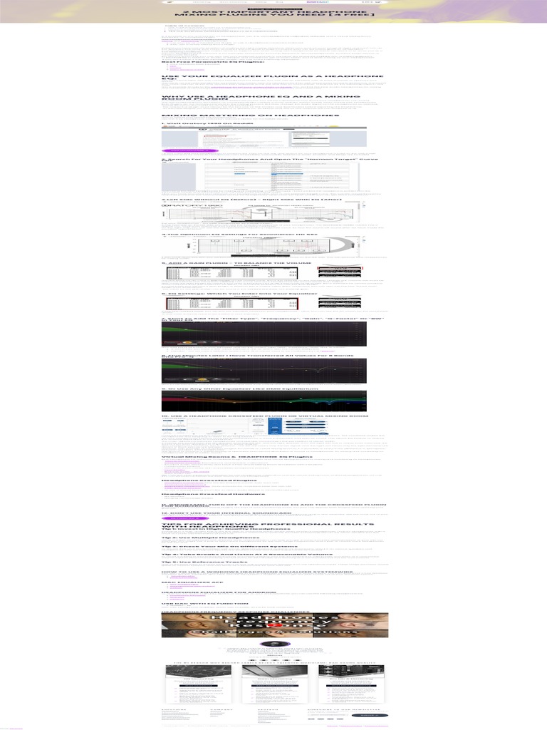2 Most Important Headphone Mixing Plugins - Free Calibration | PDF ...