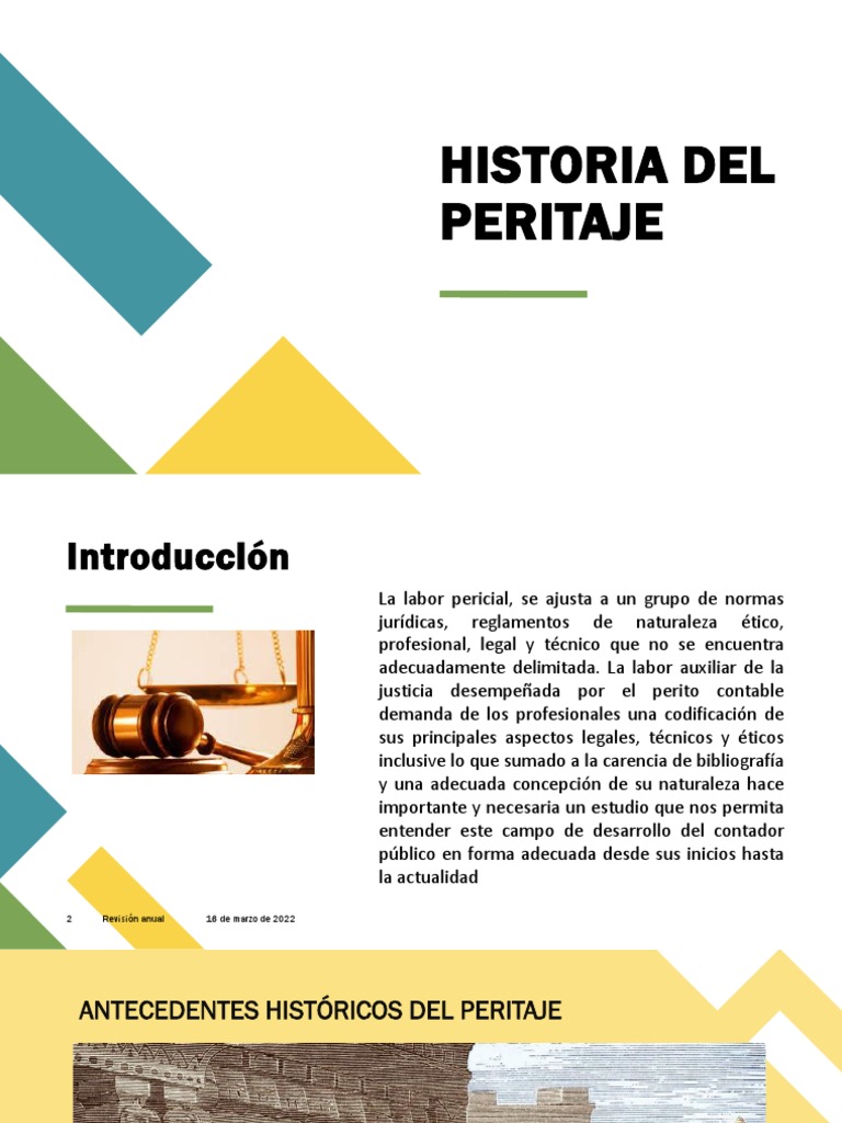 Historia Del Peritaje | PDF | Testigo experto | Experto