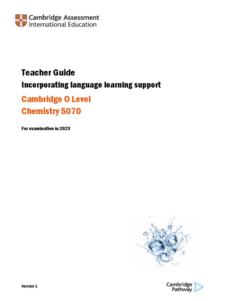 5070 Teacher Guide (For Examination From 2023) | PDF | Learning ...