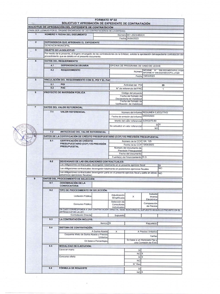 Formato 2 Aprobacion de Expediente | PDF