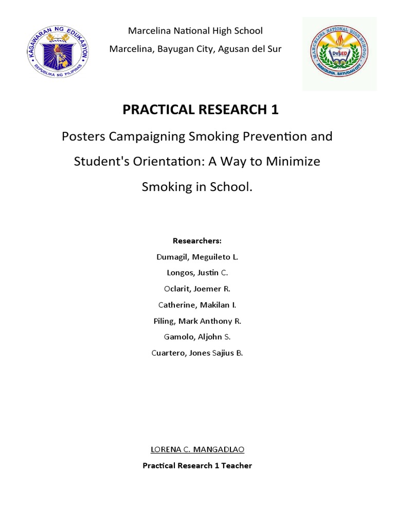 Research Title | PDF | Tobacco Smoking | Addiction