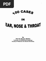 ENT Notes For Med Students | PDF | Ear | Hearing Loss