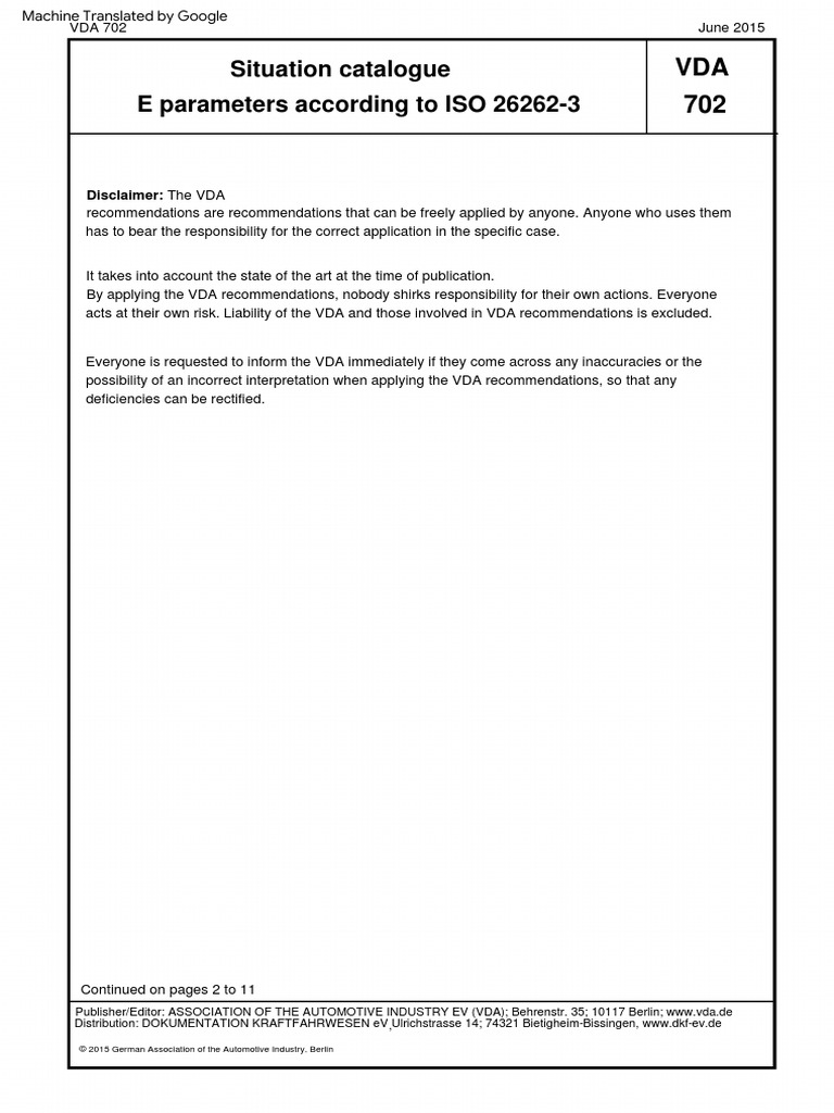 Exposure VDA 702 062015 | PDF