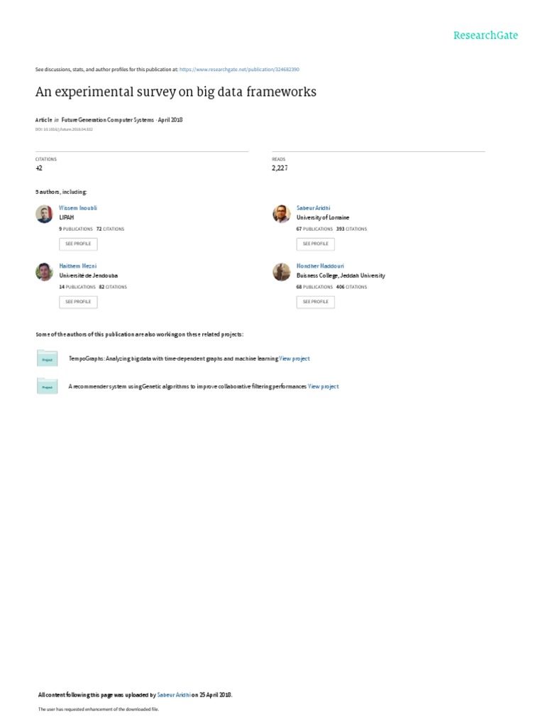 Chapter1 2-SurveyProcessing | PDF | Apache Spark | Apache Hadoop