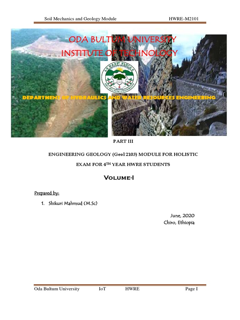 Engineering Geology Module | PDF