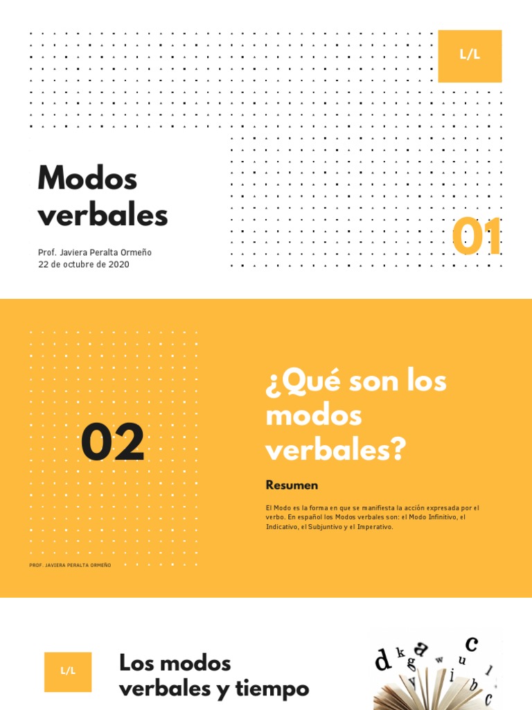 Modos verbales | PDF | Verbo | Morfología Lingüística