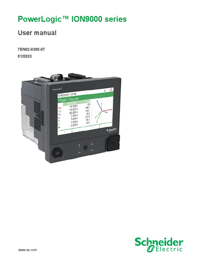 Schneider - PowerLogic ION9000 User Manual | PDF | Home & Garden ...