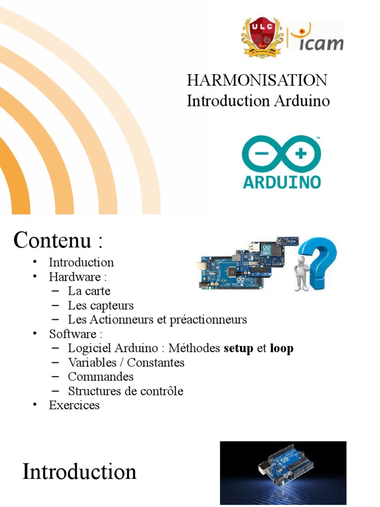 Introduction Arduino | PDF | Variable (informatique) | Structure de ... Introduction Arduino | PDF | Variable (informatique) | Structure de ...