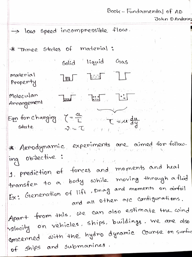 Aerodynamics Handnote | PDF Aerodynamics Handnote | PDF
