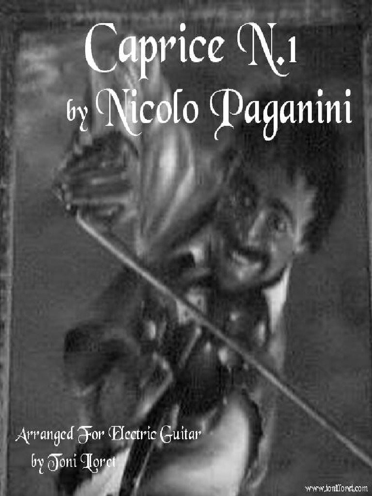 Paganini Caprice n1 Arr For Electric Guitar | PDF