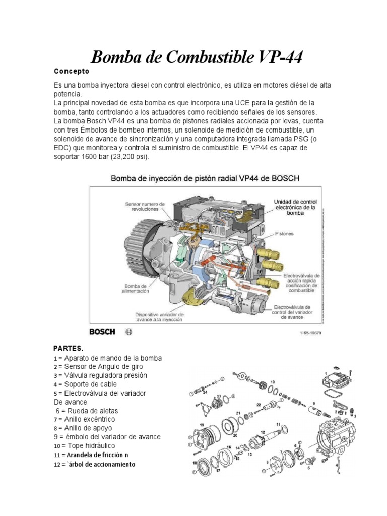 Bomba de Combustible VP | PDF | Inyección de combustible | Máquinas ...