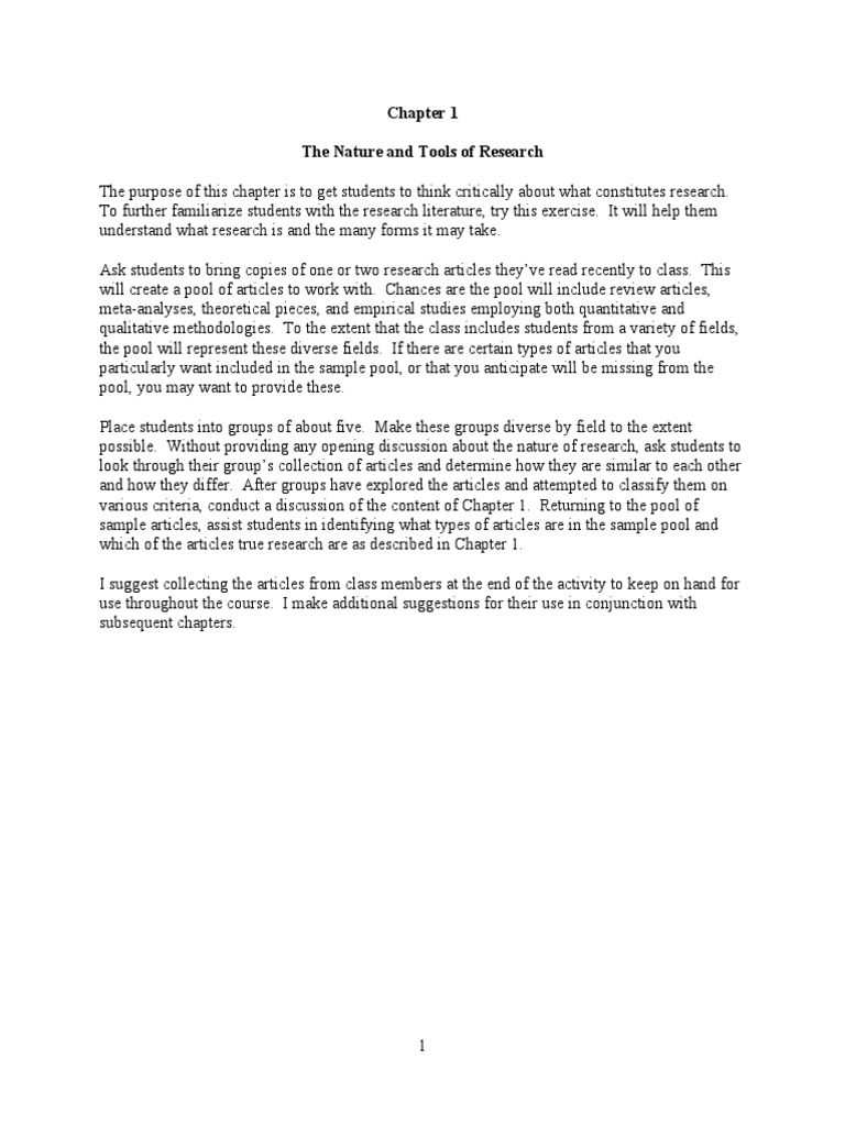 Chapter 1 Questions | PDF | Logic | Methodology