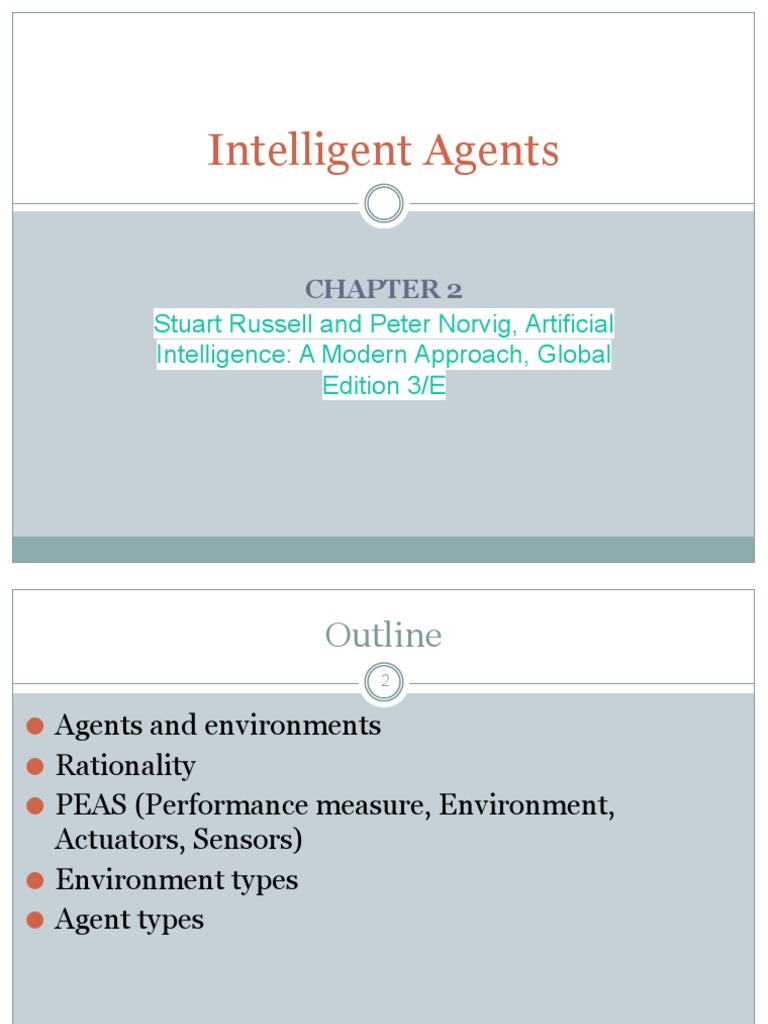 Ai Chapter2 Intelligent Agents Aima | Download Free PDF | Artificial Intelligence | Intelligence ...