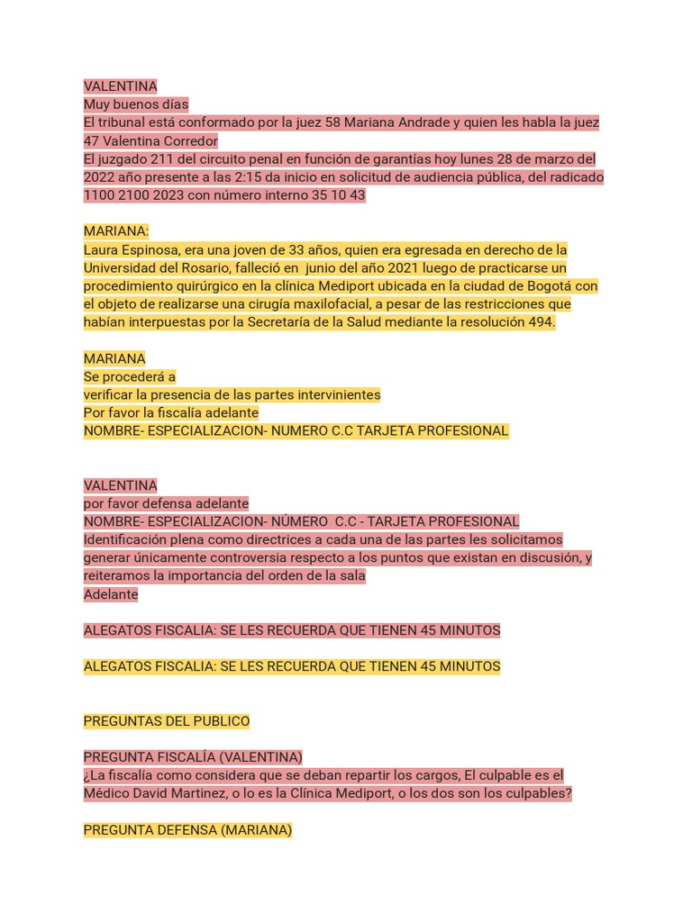 Caso Laura Espinosa | PDF