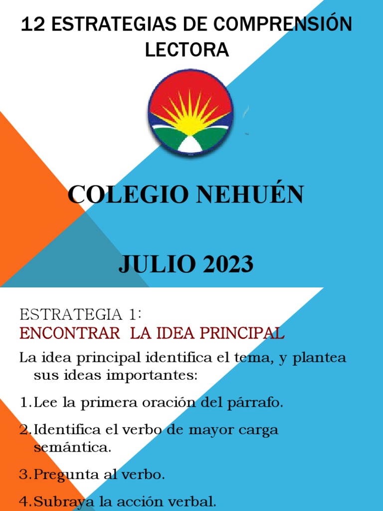 12 Estrategias de Comprensión Lectora | PDF | Razonamiento deductivo ...
