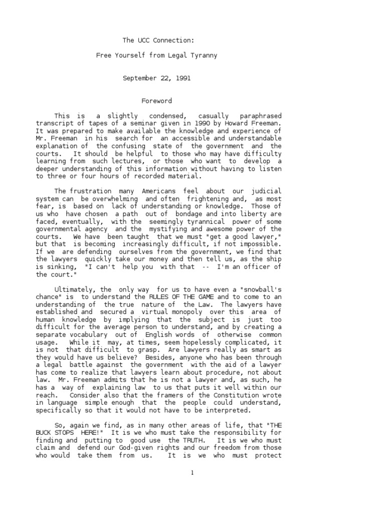 The UCC Connection | PDF