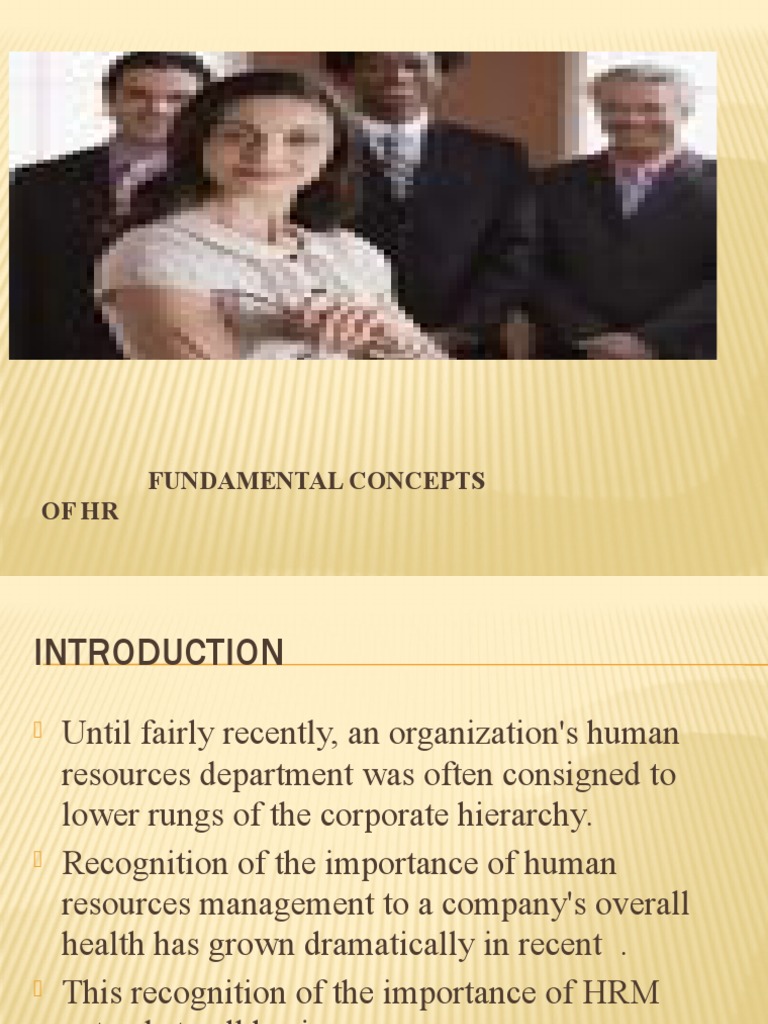 Introduction To HRM | PDF | Human Resource Management | Human Resources