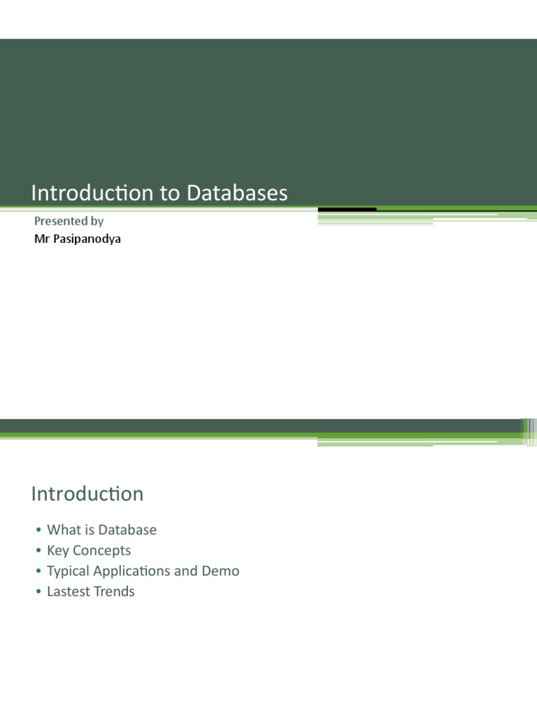 Intro 2 DB | Download Free PDF | Databases | Data Model