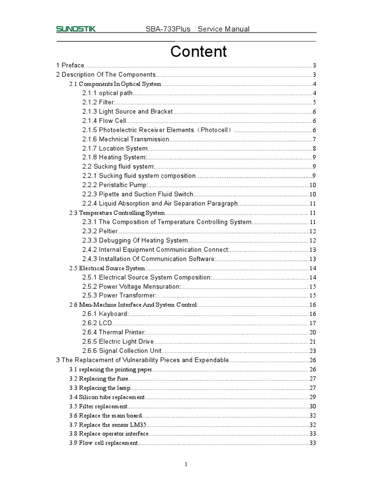 SBA733+Service Manual | PDF