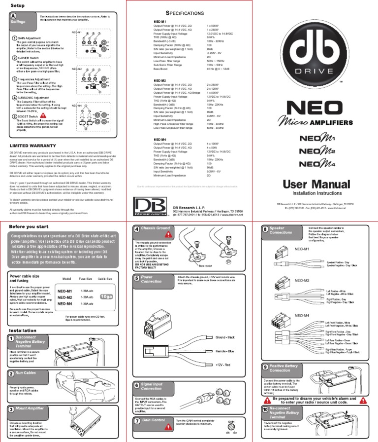 NEO M1 M2 M4 Manual English Organized Organized Compressed 1 | PDF