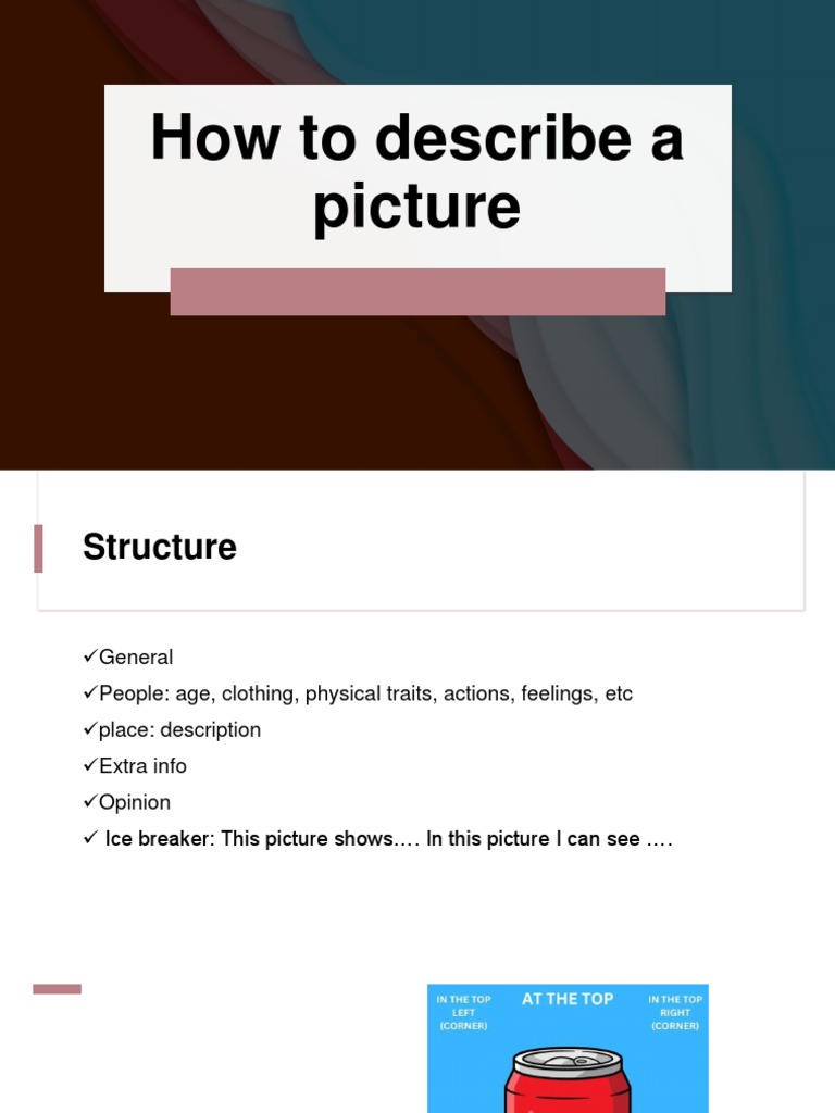 How To Describe A Picture | PDF