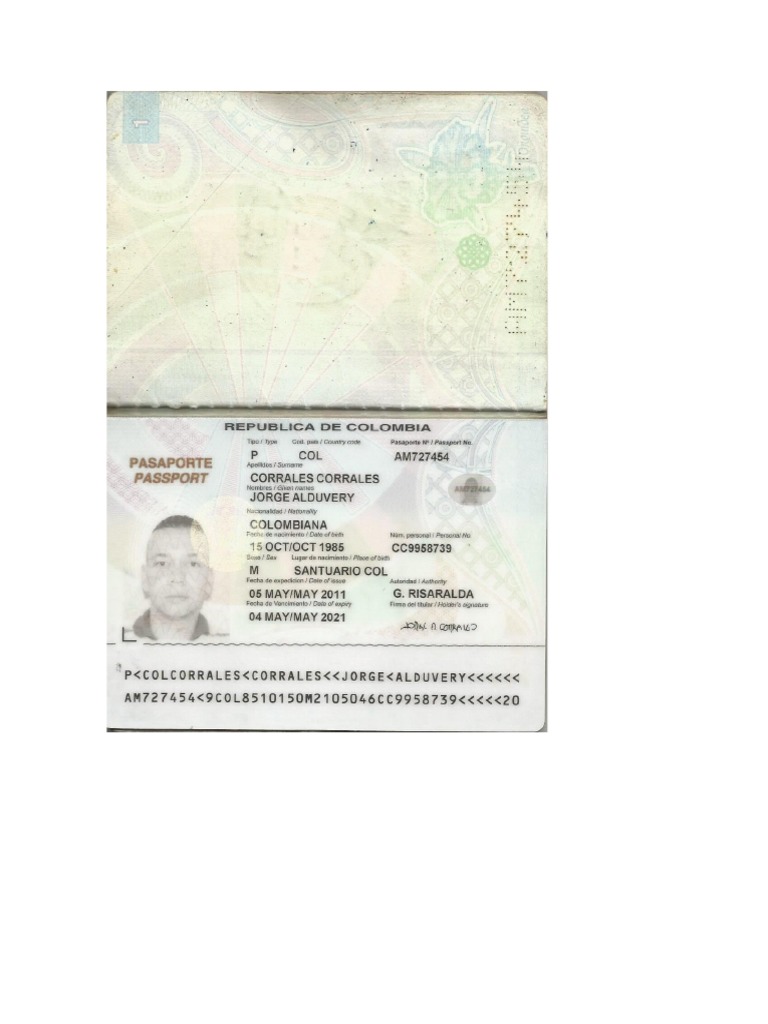 Pasaporte Jorge | PDF