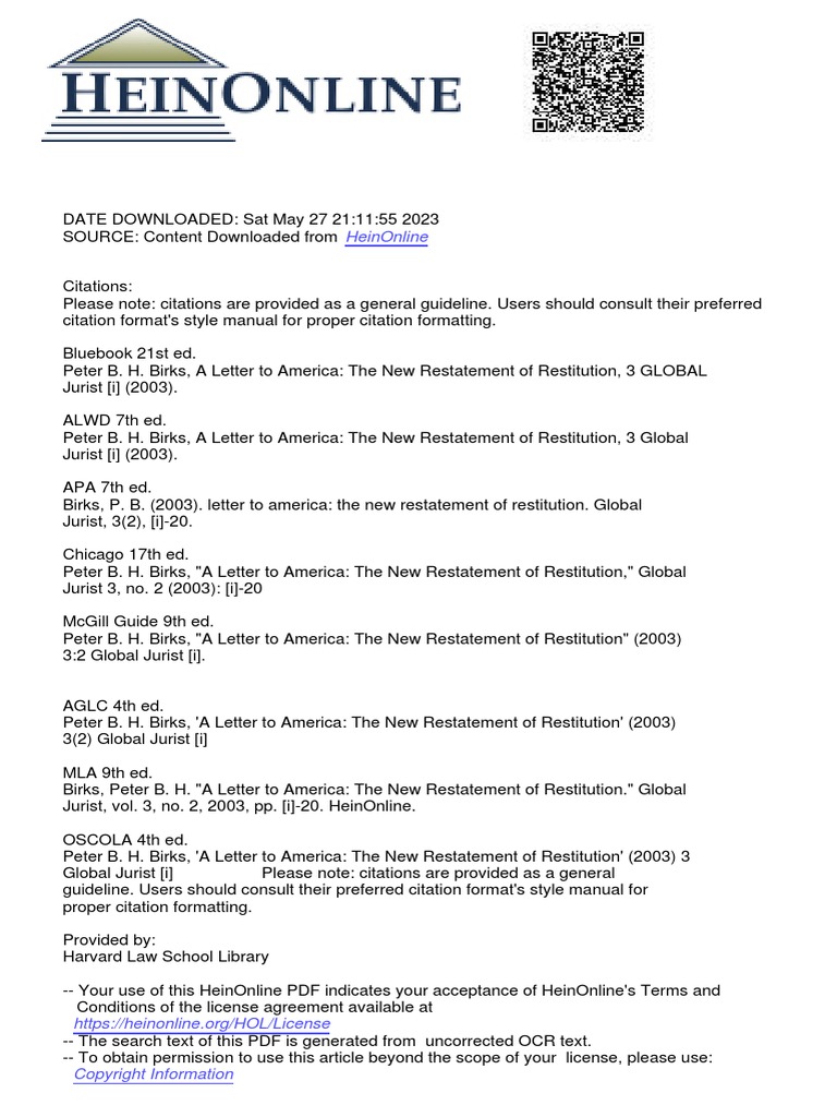 Letter To America | PDF