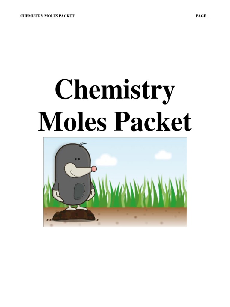 Moles Packet | PDF | Mole (Unit) | Chemical Compounds