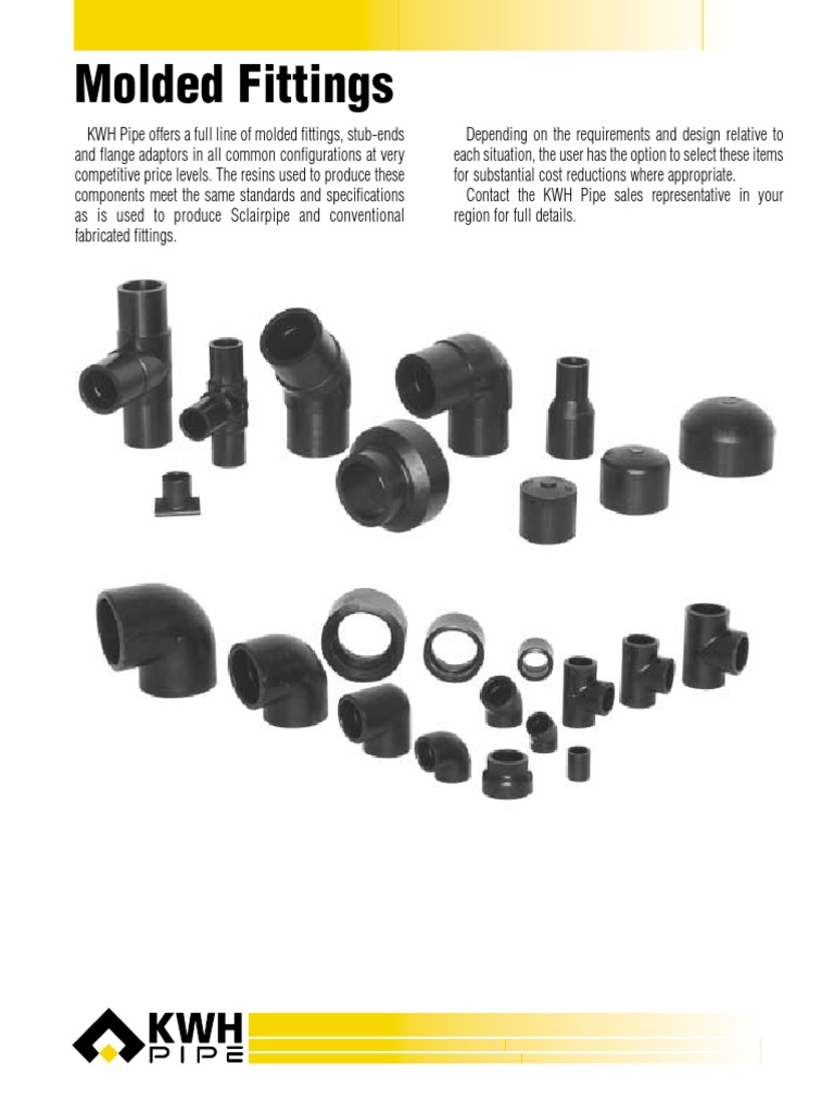 Catalogo Fiting Molded Hdpe - KWH Pipe | PDF