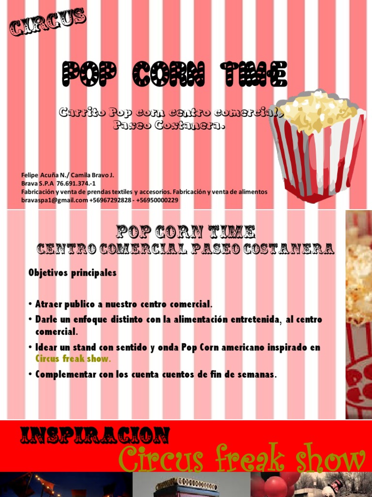 Proyecto Pop Corn en Paseo Costanera | PDF
