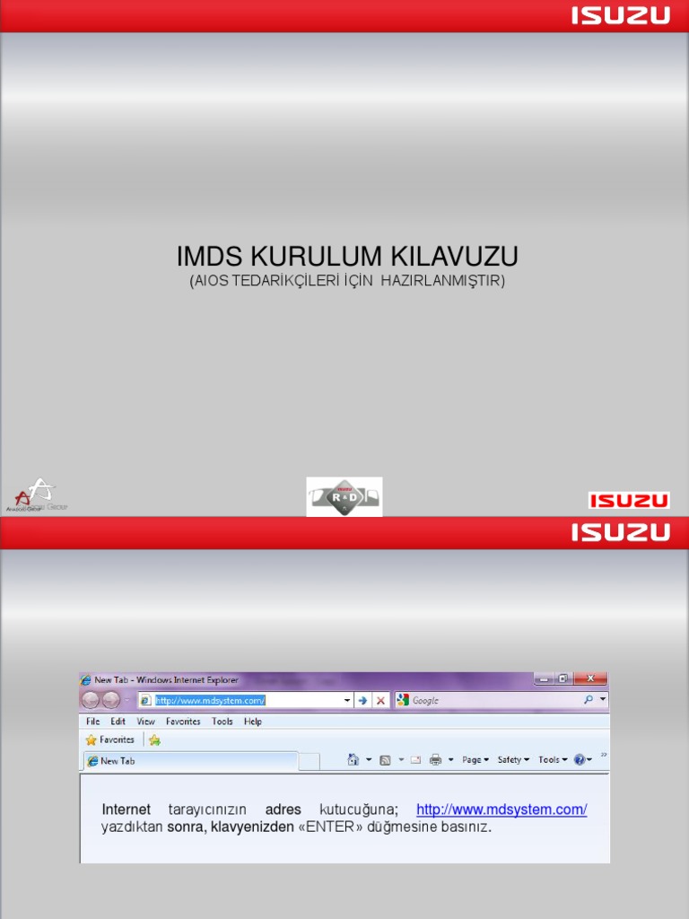 Imds Izusu Kullanim Klavuzu | PDF