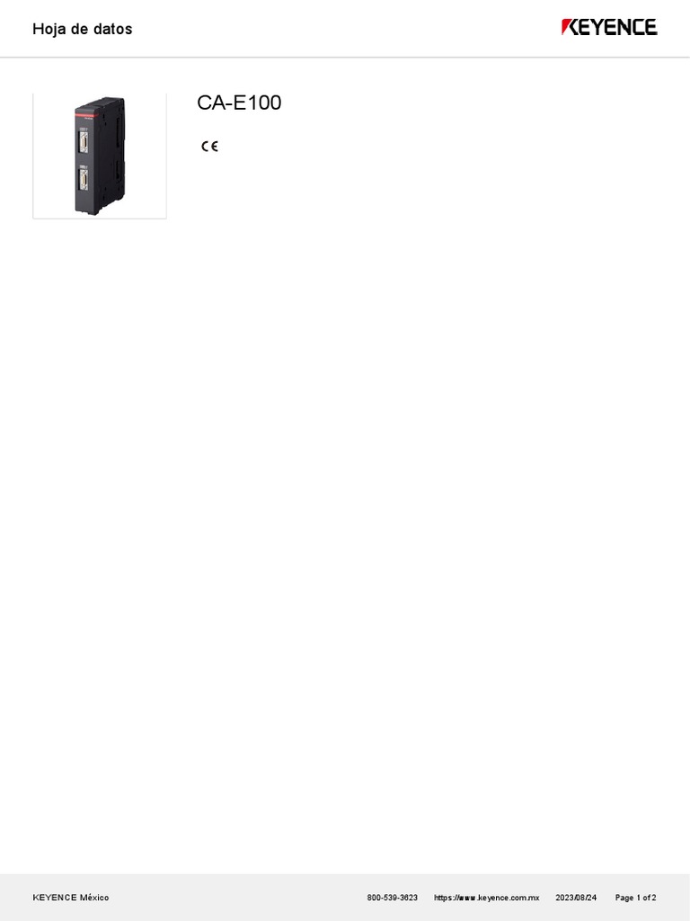 CA-E100 Datasheet | PDF | Informática
