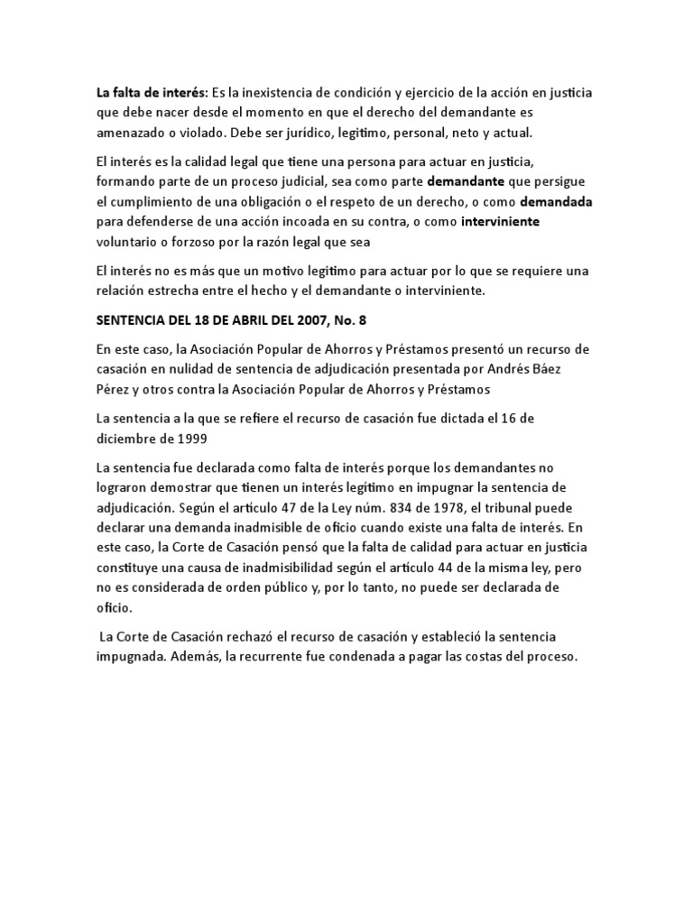 La Falta de Interés | PDF | Ciencias sociales