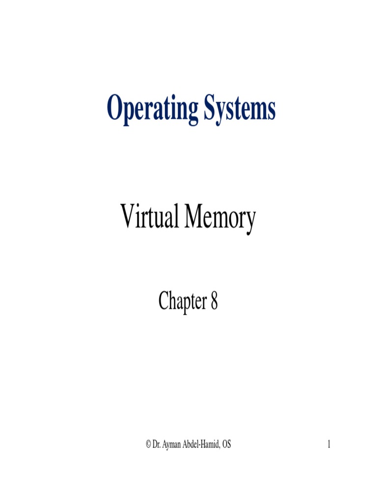 CHAP8Virtual Memory | PDF | Process (Computing) | Computer Data