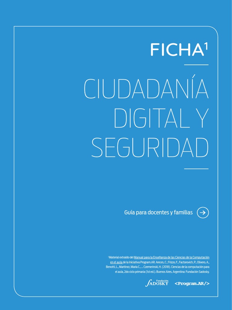 Ficha Ciudadanía Digital y Seguridad | Descargar gratis PDF ...