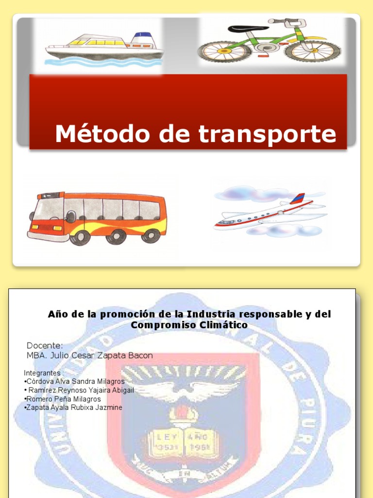 Diapositivas Metodos Transporte | PDF | Programación lineal | Transporte