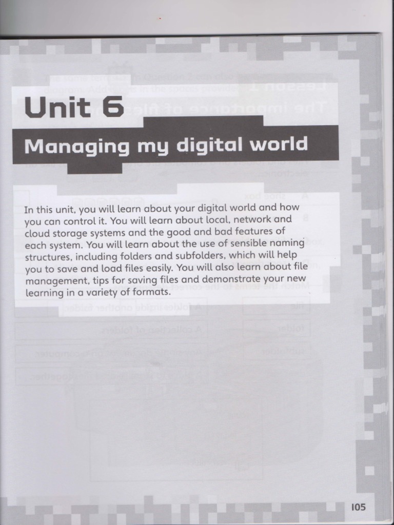 ICT - Grade 3 - Unit 6-Compressed | PDF | Directory (Computing ...