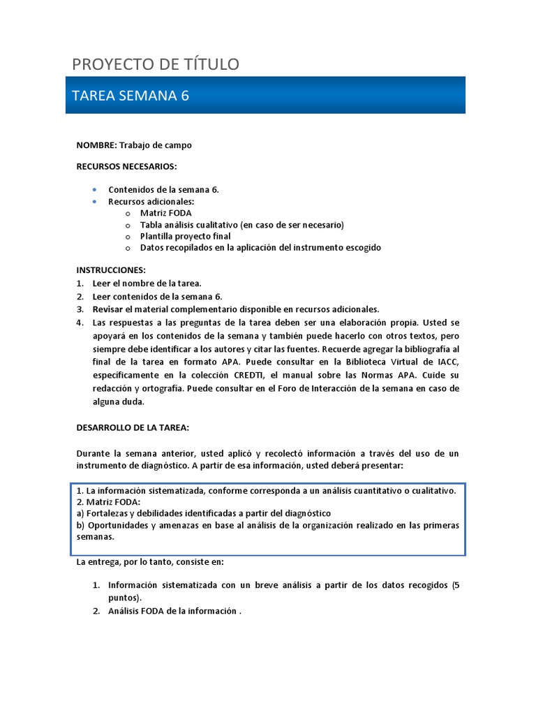 s6 Tarea Prott1101-Tsrh | PDF | Análisis FODA | Evaluación s6 Tarea Prott1101-Tsrh | PDF | Análisis FODA | Evaluación