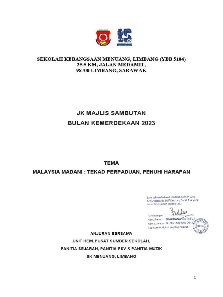 Ajk Bulan Kemerdekaan 2023 | PDF