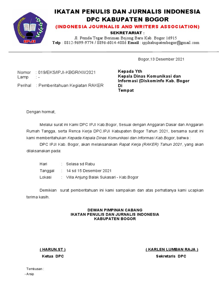 CONTOH SURAT PERMOHONAN AUDIENSI | PDF
