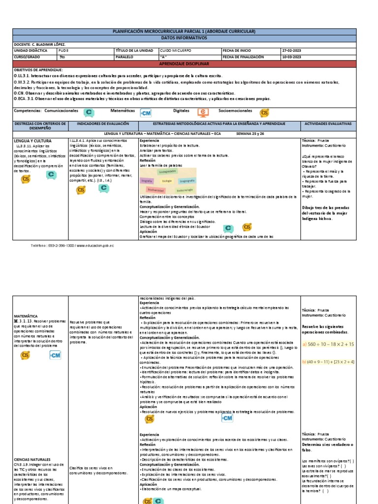 Pud 3 Egb 5to 5-6 | PDF