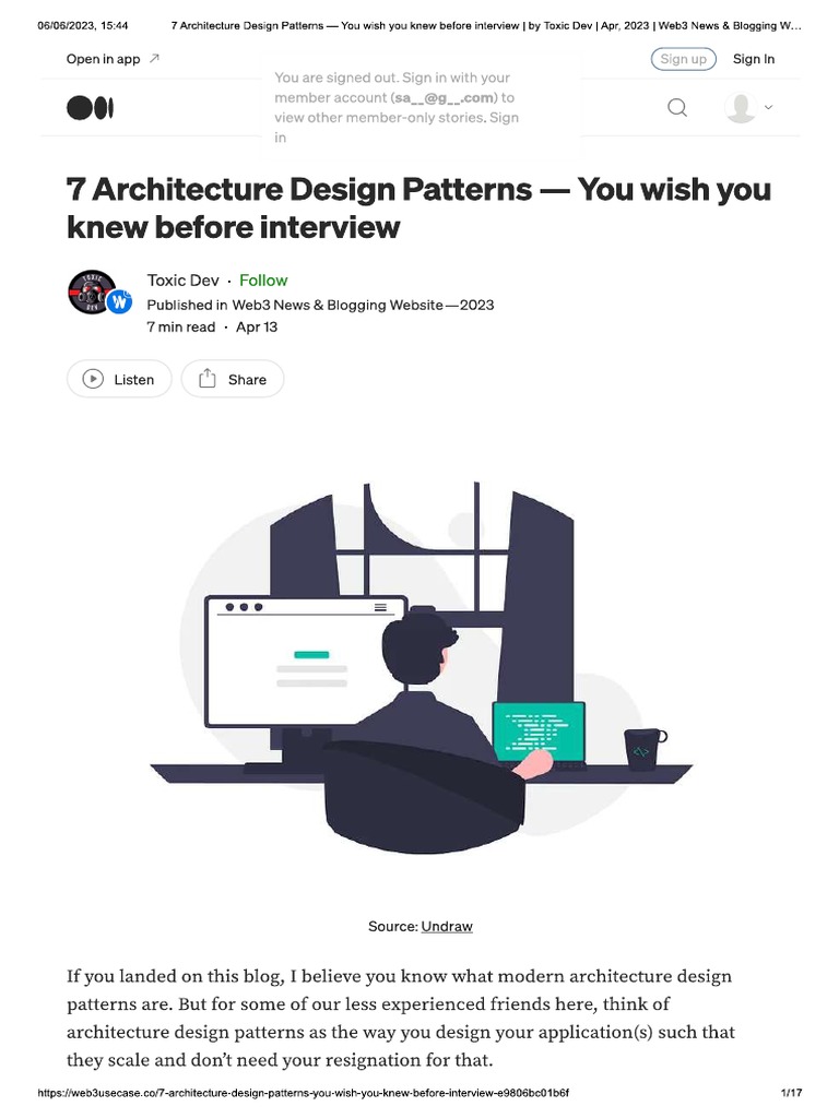 7 Architecture Design Patterns - You Wish You Knew Before Interview | PDF